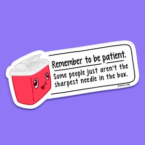 Not the Sharpest Needle in the Box Sticker - Funny Vinyl Decal for ...