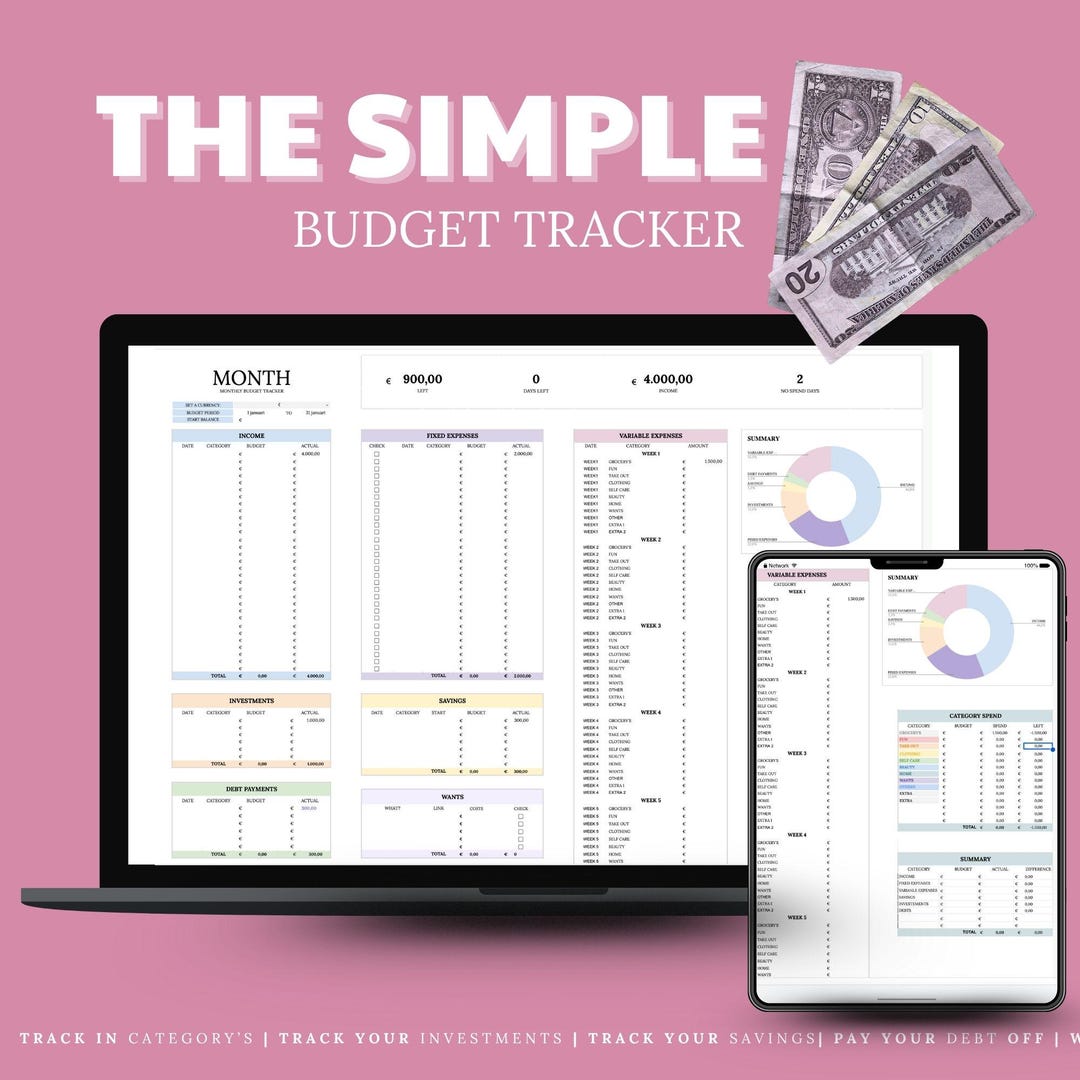 Simple Budget Planner Google Sheet Budget Zero Based Financial Planner ...