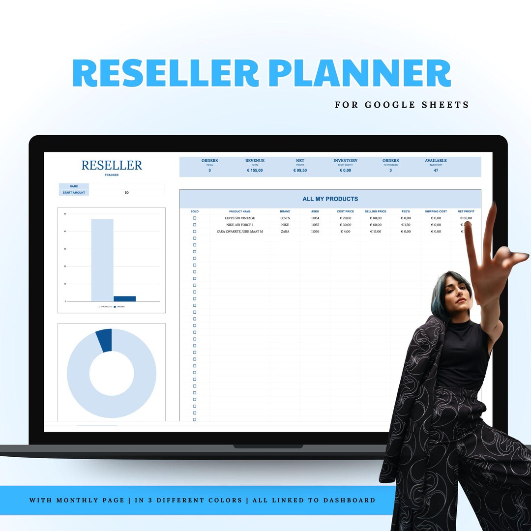 Reseller Planner Google Sheets Tracker Reseller Template Reseller ...