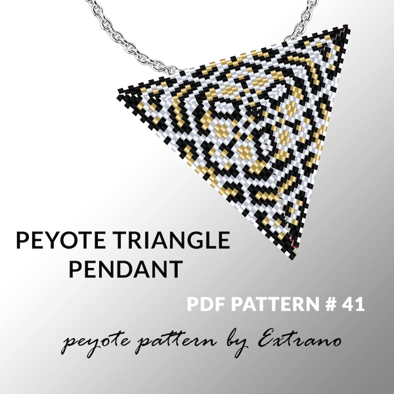 Peyote Triangle Pattern With Instruction Peyote Triangle - Etsy