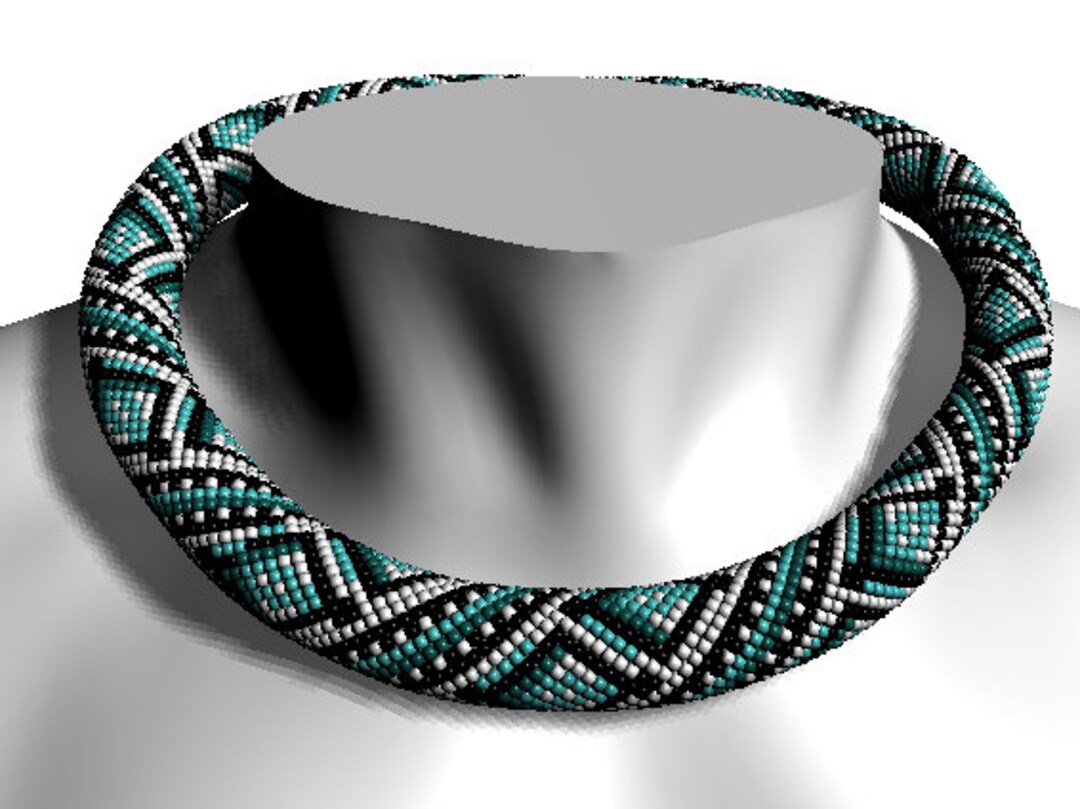 Bead Crochet Necklace, Pattern, Bead Crochet, Rope Pattern, Seed Beads ...