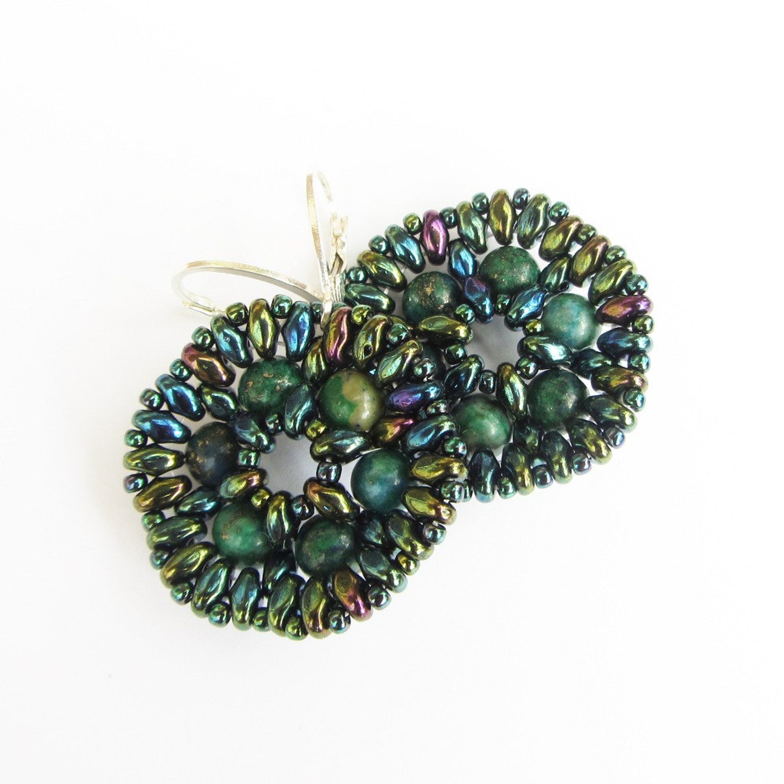 Superduo Earrings Tutorial, Long Earrings Pattern, Superduo Pattern ...