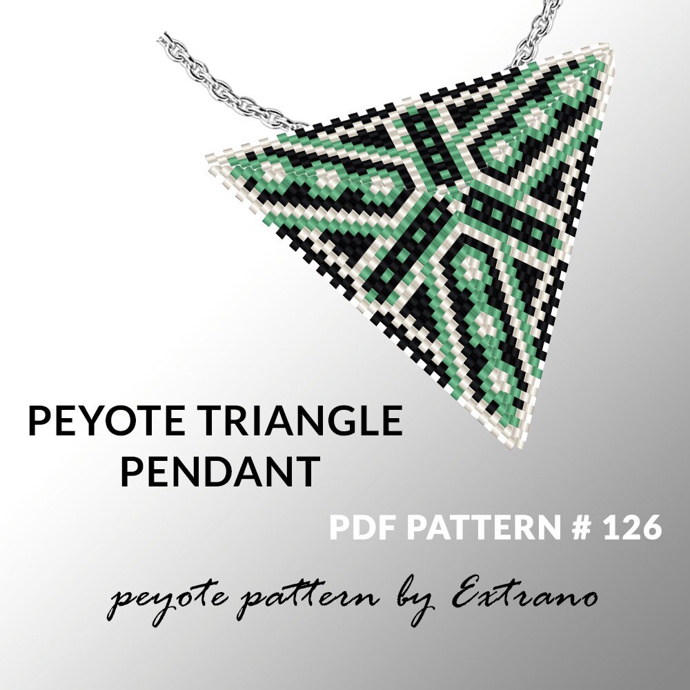 Triangle Peyote Pattern, Peyote Triangle Pattern With Instruction ...