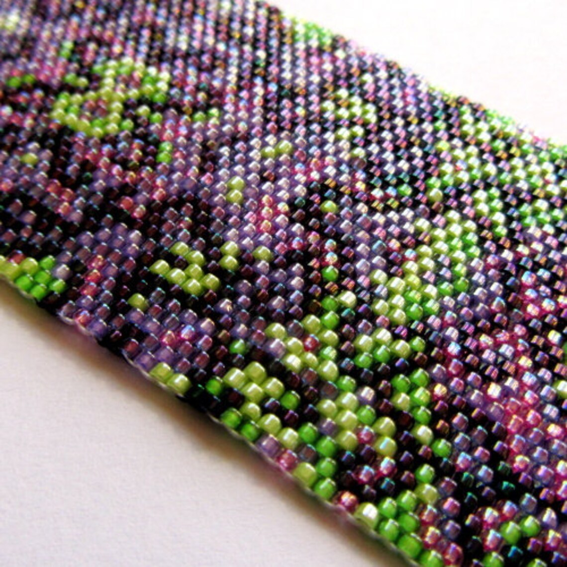 Peyote Bracelet Pattern, Uneven Peyote Pattern, Mosaicpeyote Pattern ...