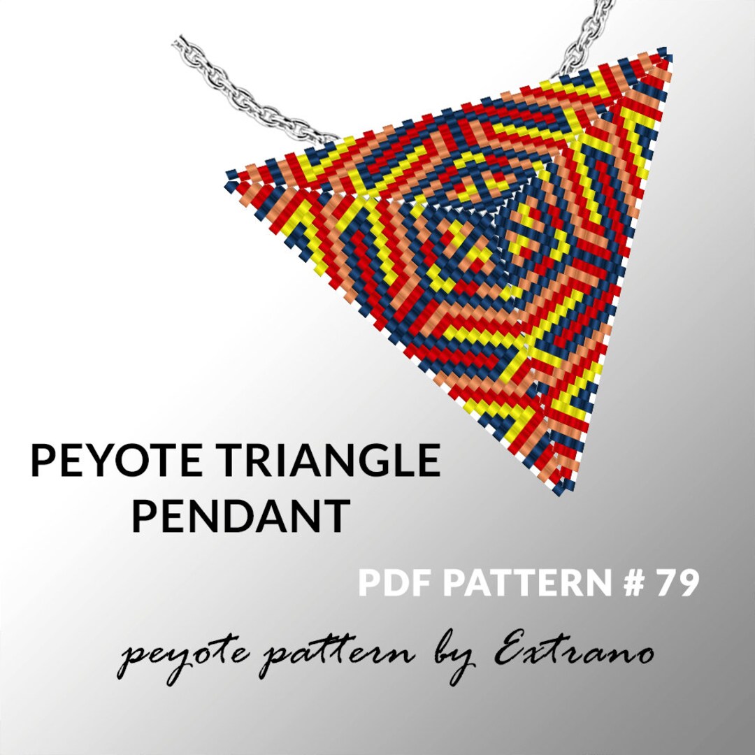 Peyote Triangle Pattern With Instruction, Peyote Triangle Instruction ...