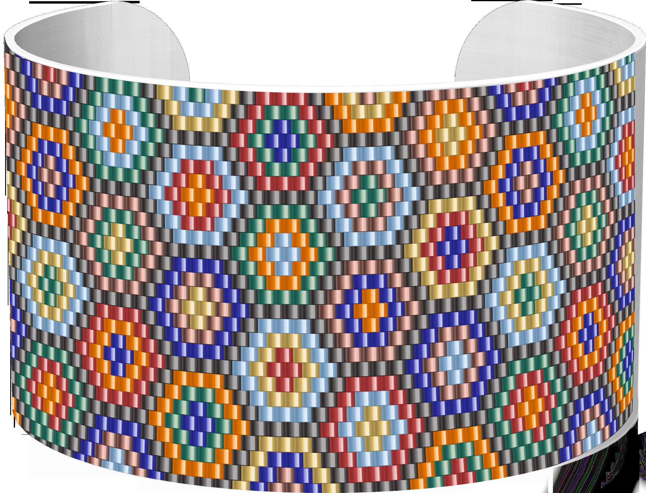 Peyote bracelet patterns wide cuff patterns uneven peyote | Etsy