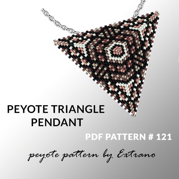 Triangle Peyote Pattern Peyote Triangle Pattern With - Etsy