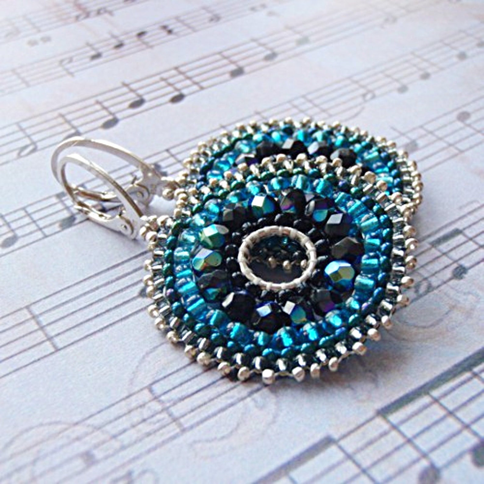 Brick Stitch Earrings Tutorial Beaded Earrings Tutorial Seed - Etsy