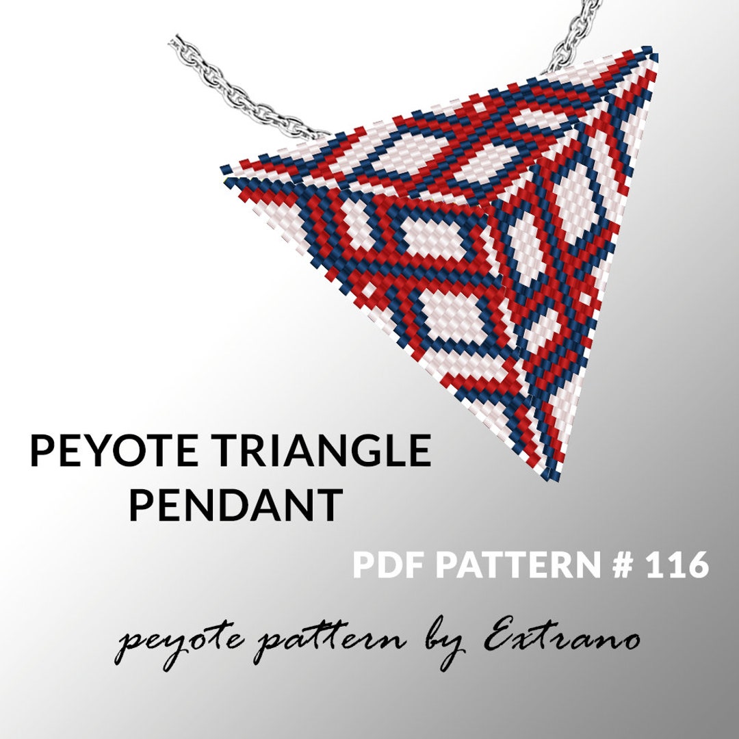 Triangle Peyote Pattern, Peyote Triangle Pattern With Instruction ...
