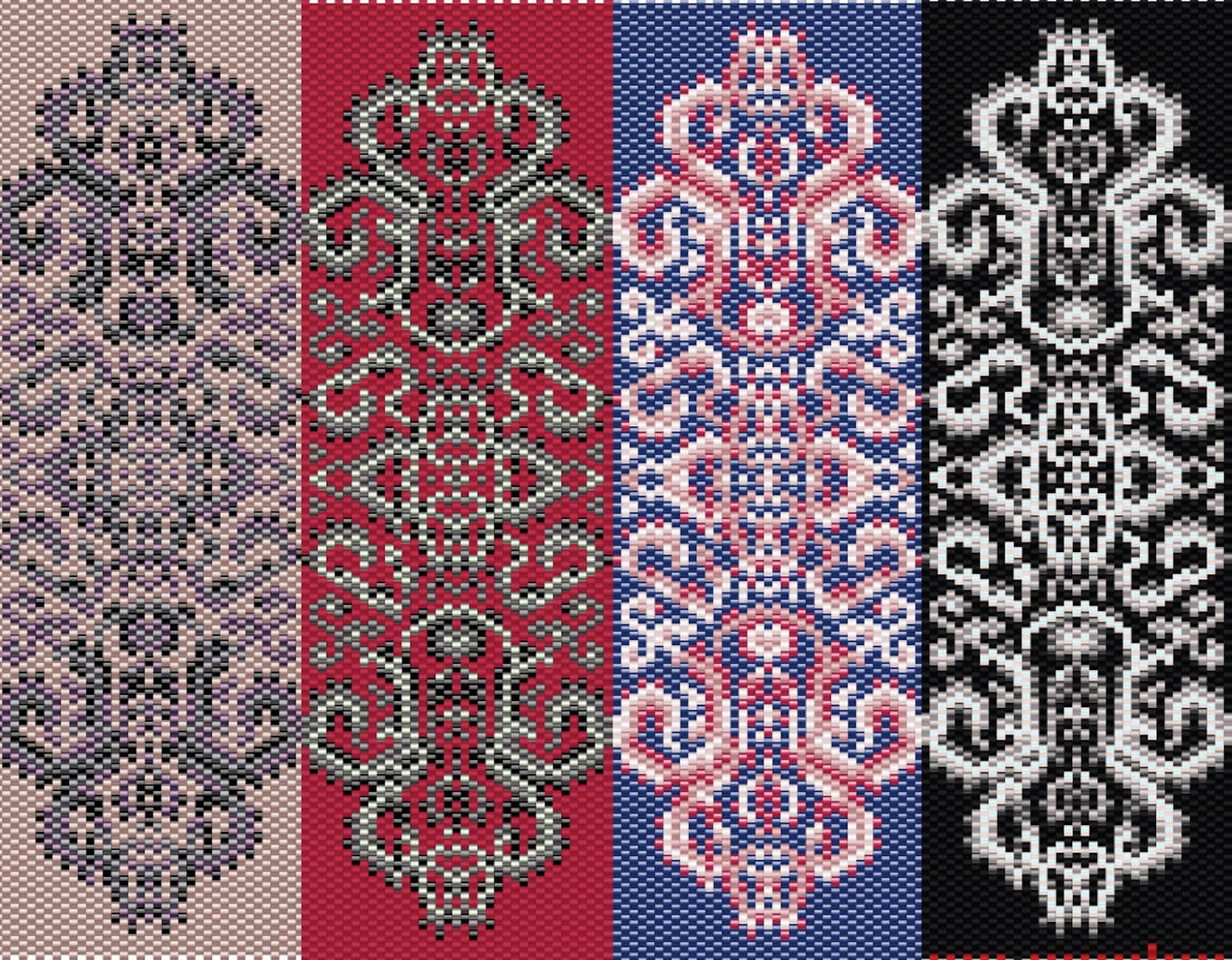 Bead Loom Pattern Loom Tutorial Beading Pattern Loom | Etsy