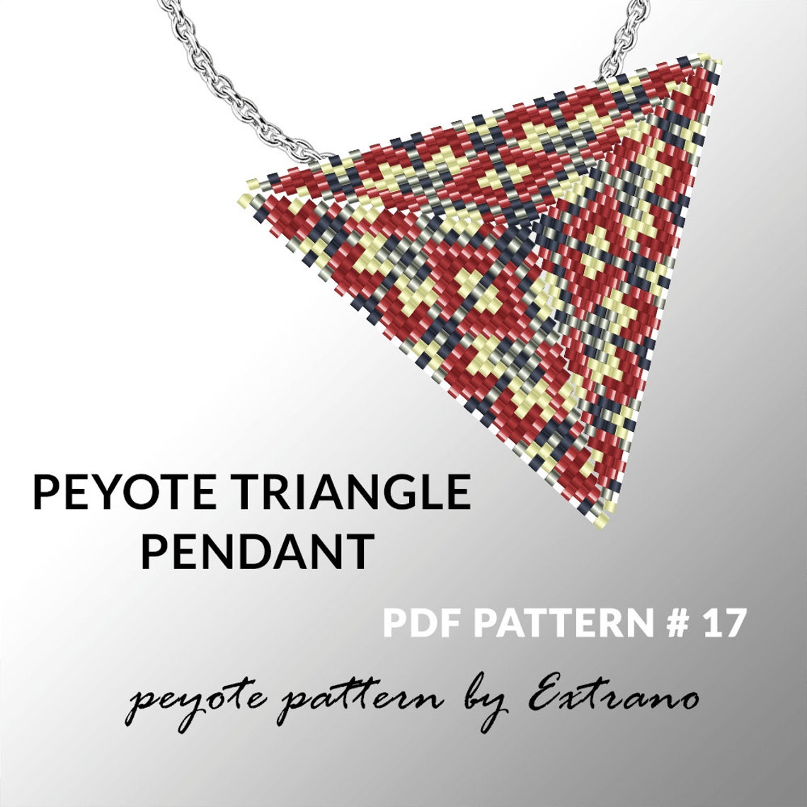 Peyote Triangle Pattern With Instruction Peyote Triangle Instruction