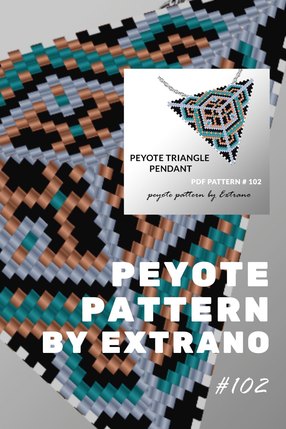 Peyote Triangle Pattern With Instruction Triangle Peyote - Etsy