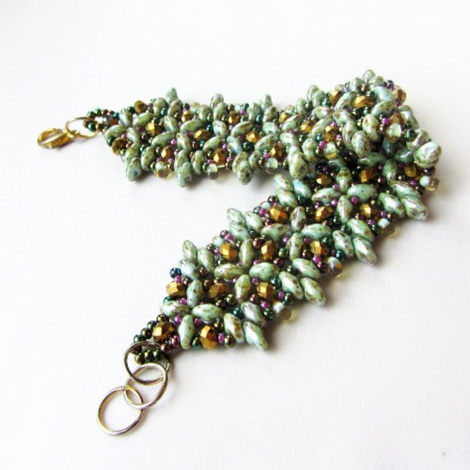 Bracelet Tutorial, Bracelet Pattern, Superduo Bracelet, Superduo ...