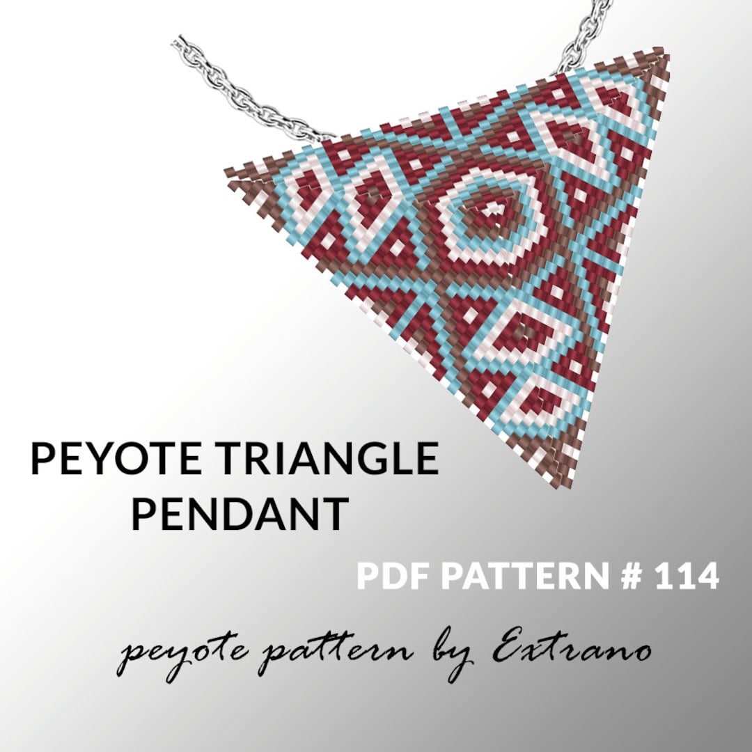Triangle Peyote Pattern, Peyote Triangle Pattern With Instruction ...