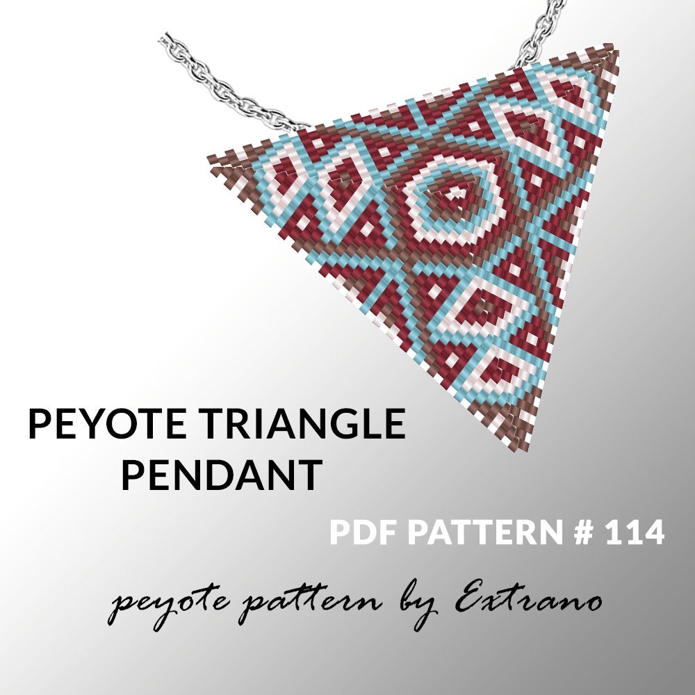 Triangle Peyote Pattern, Peyote Triangle Pattern With Instruction ...