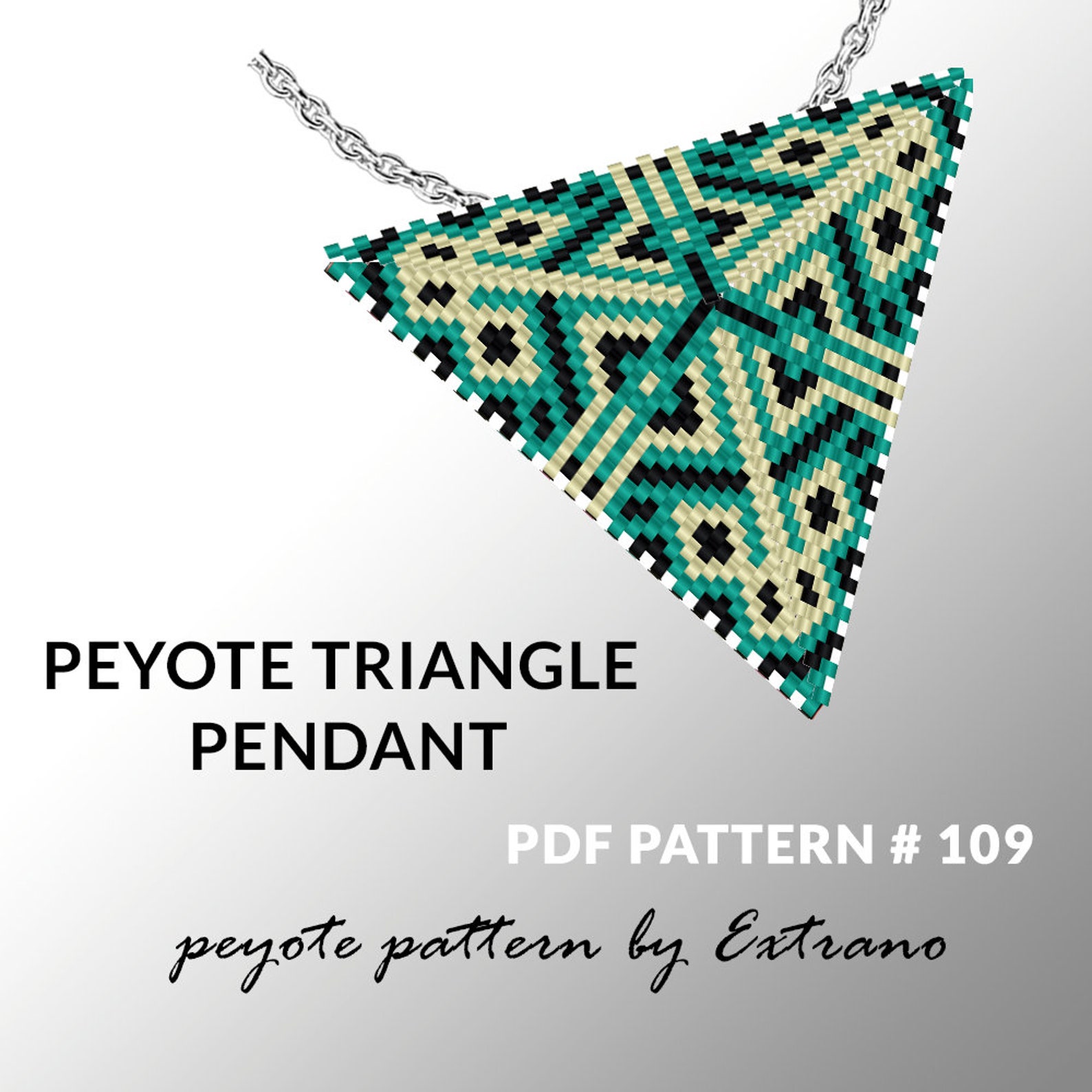 Peyote Triangle Pattern With Instruction Peyote Triangle - Etsy