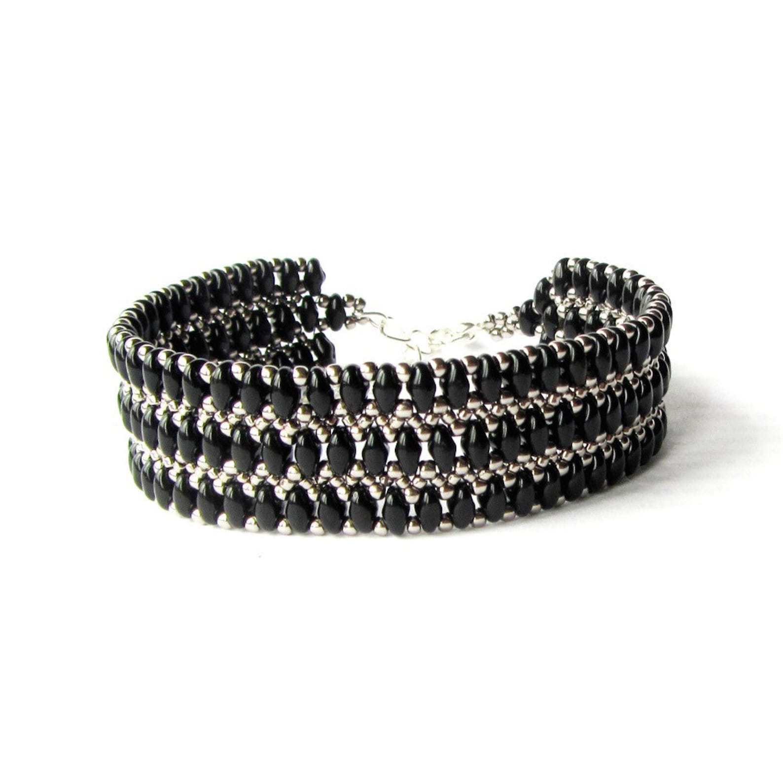 Bracelet Tutorial, Bracelet Pattern, Superduo Bracelet, Superduo ...