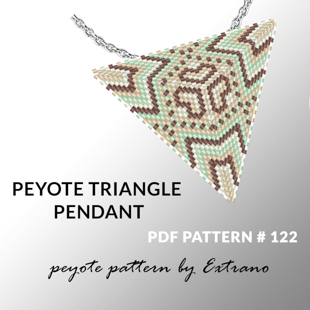 Triangle Peyote Pattern, Peyote Triangle Pattern With Instruction ...