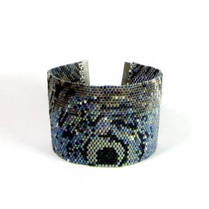 Peyote Pattern Bracelet, Wide Cuff Pattern, Even Peyote Stitch, Peyote ...
