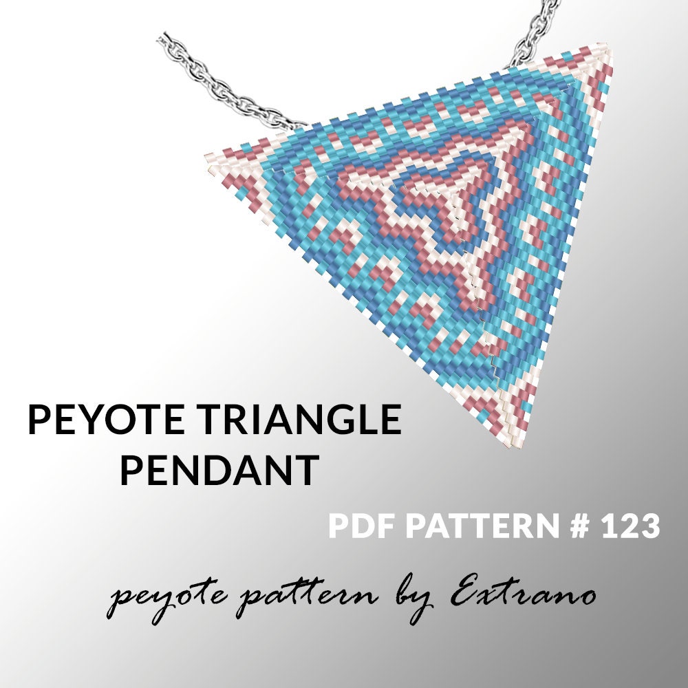 Triangle Peyote Pattern, Peyote Triangle Pattern With Instruction ...