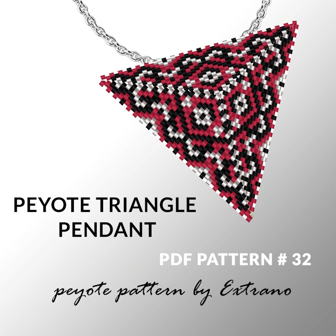 Peyote Triangle Pattern With Instruction, Peyote Triangle Instruction ...