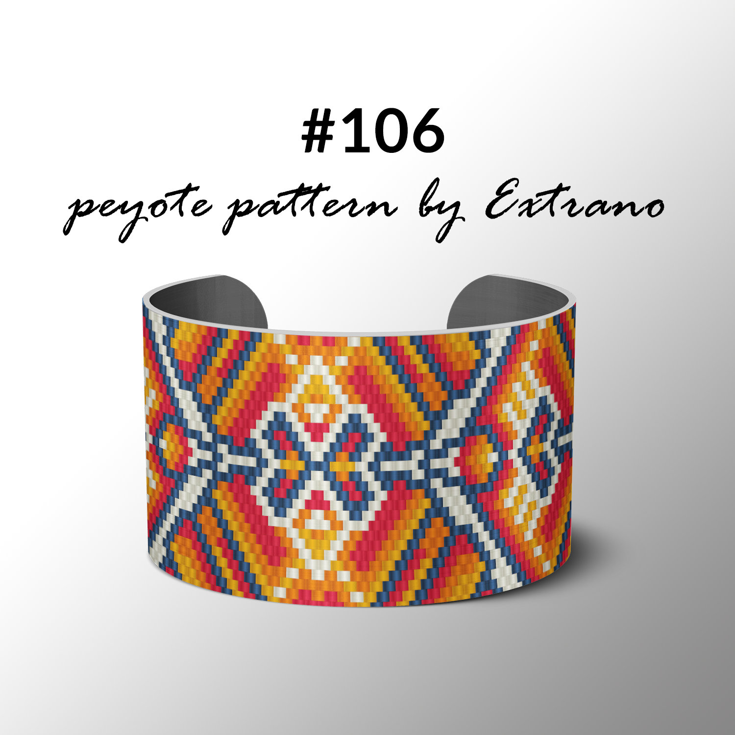 Peyote Bracelet Pattern, Native Peyote Pattern, Odd Count, Native ...