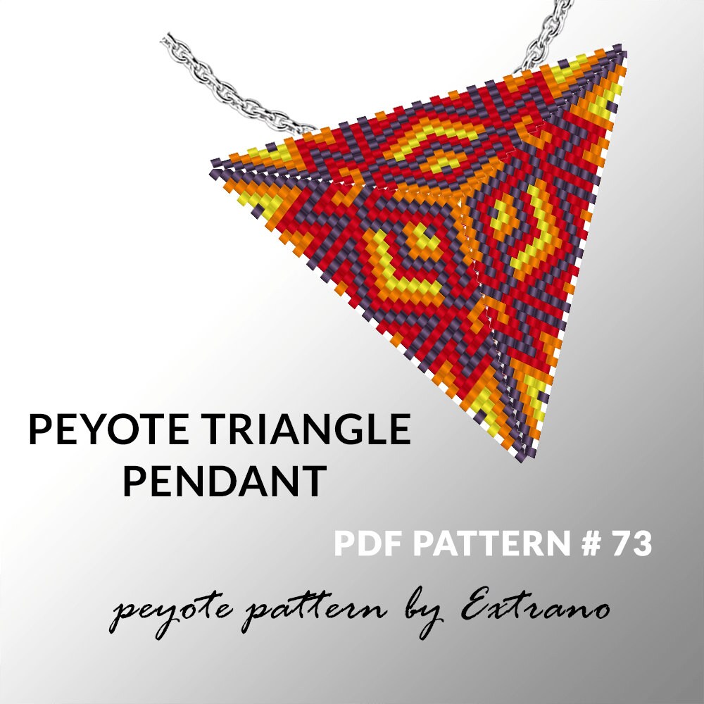 Peyote Triangle Pattern With Instruction, Peyote Triangle Instruction ...