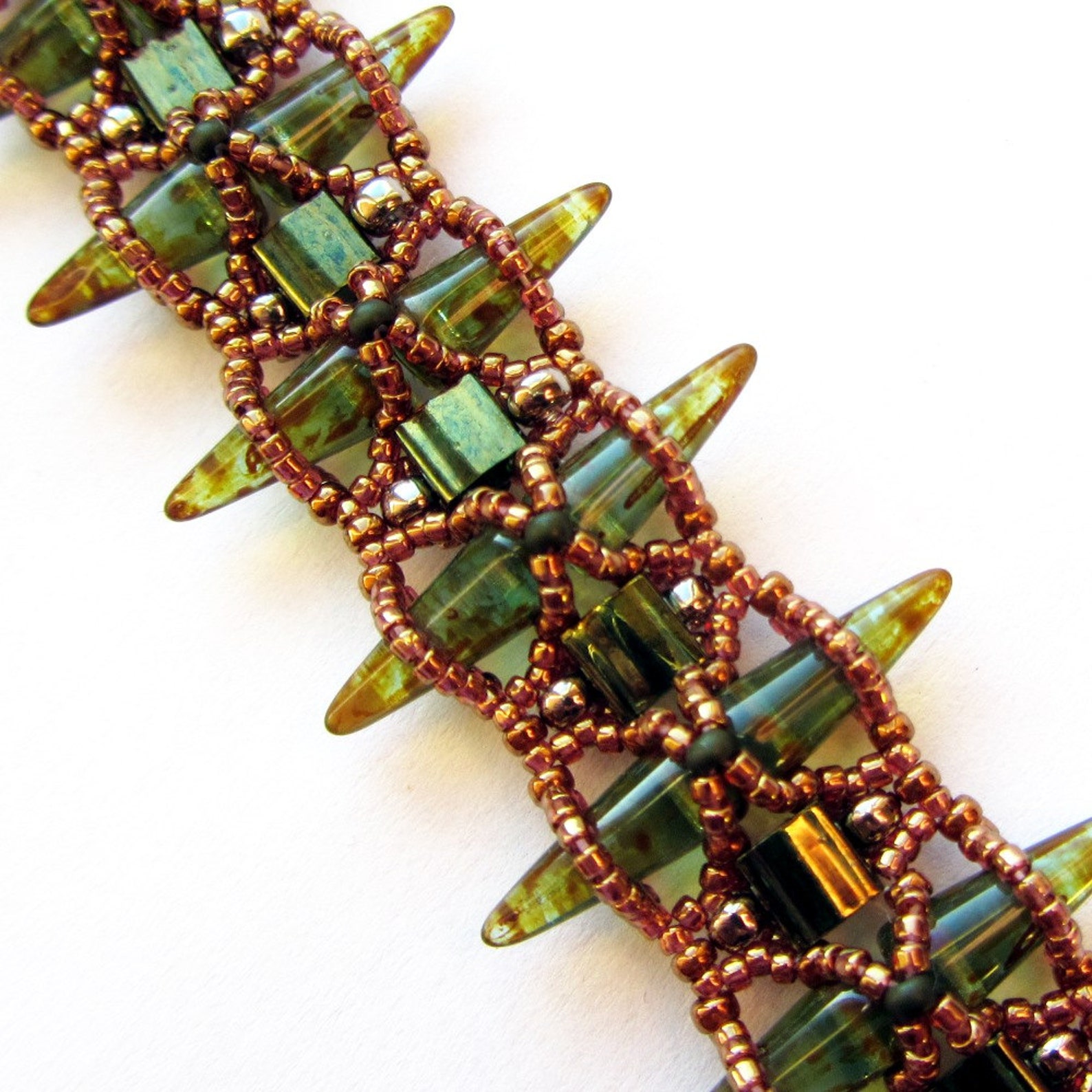 Bracelet Tutorial, Spike Beads Pattern, Bracelet Pattern, Spike Beads ...