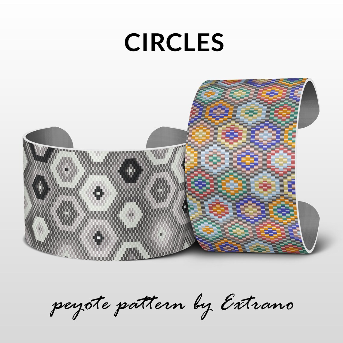 Peyote Bracelet Patterns, Wide Cuff Patterns, Uneven Peyote Stitch ...