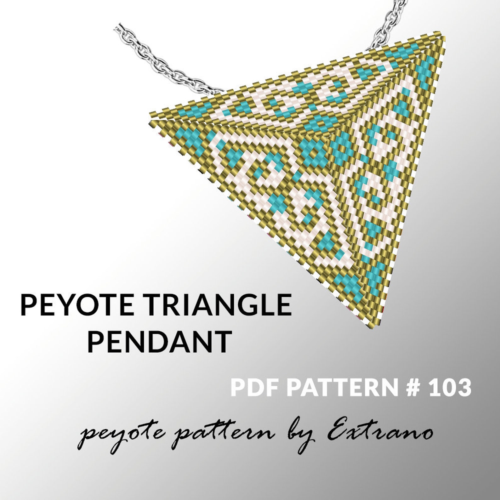Peyote Triangle Pattern With Instruction, Triangle Peyote Pattern ...