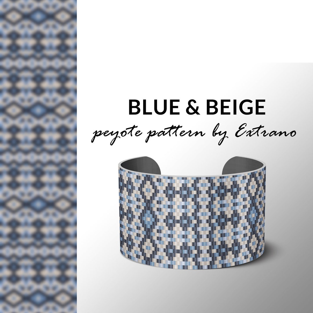 Peyote Bracelet Pattern, Native Peyote Pattern, Native American, Even ...