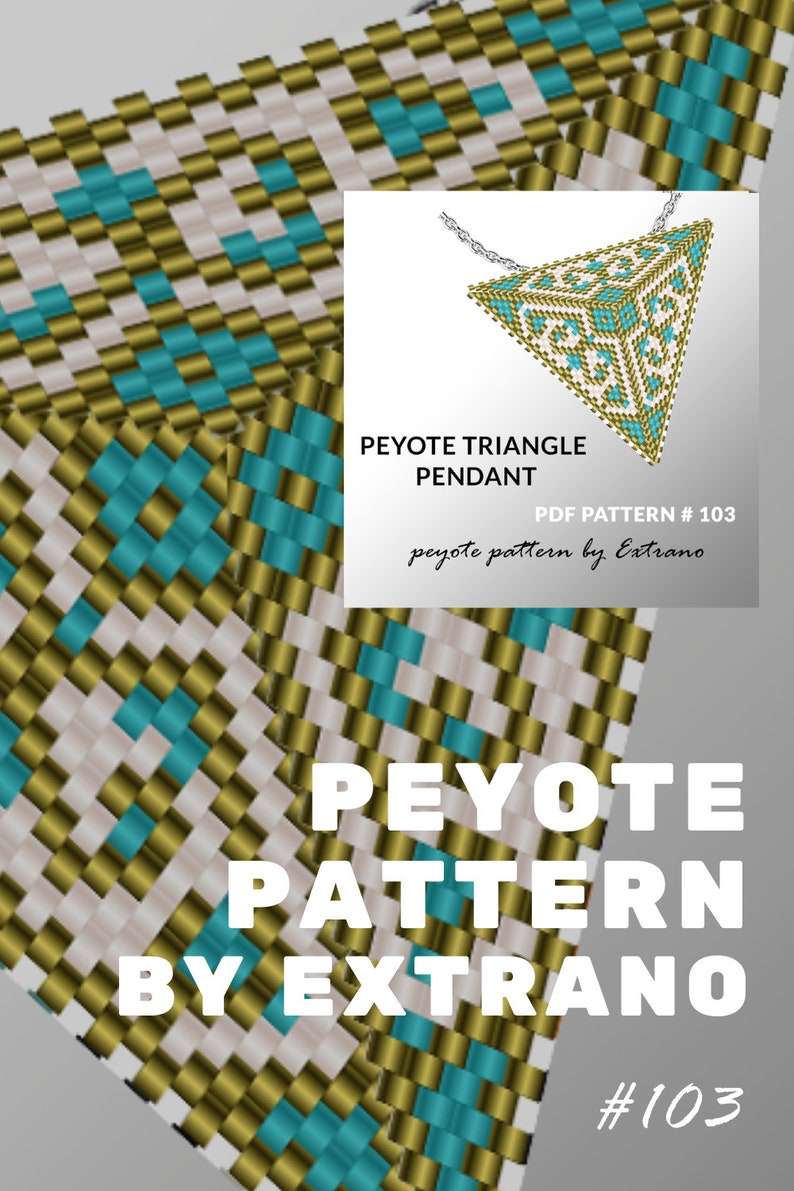 Peyote Triangle Pattern With Instruction, Triangle Peyote Pattern ...
