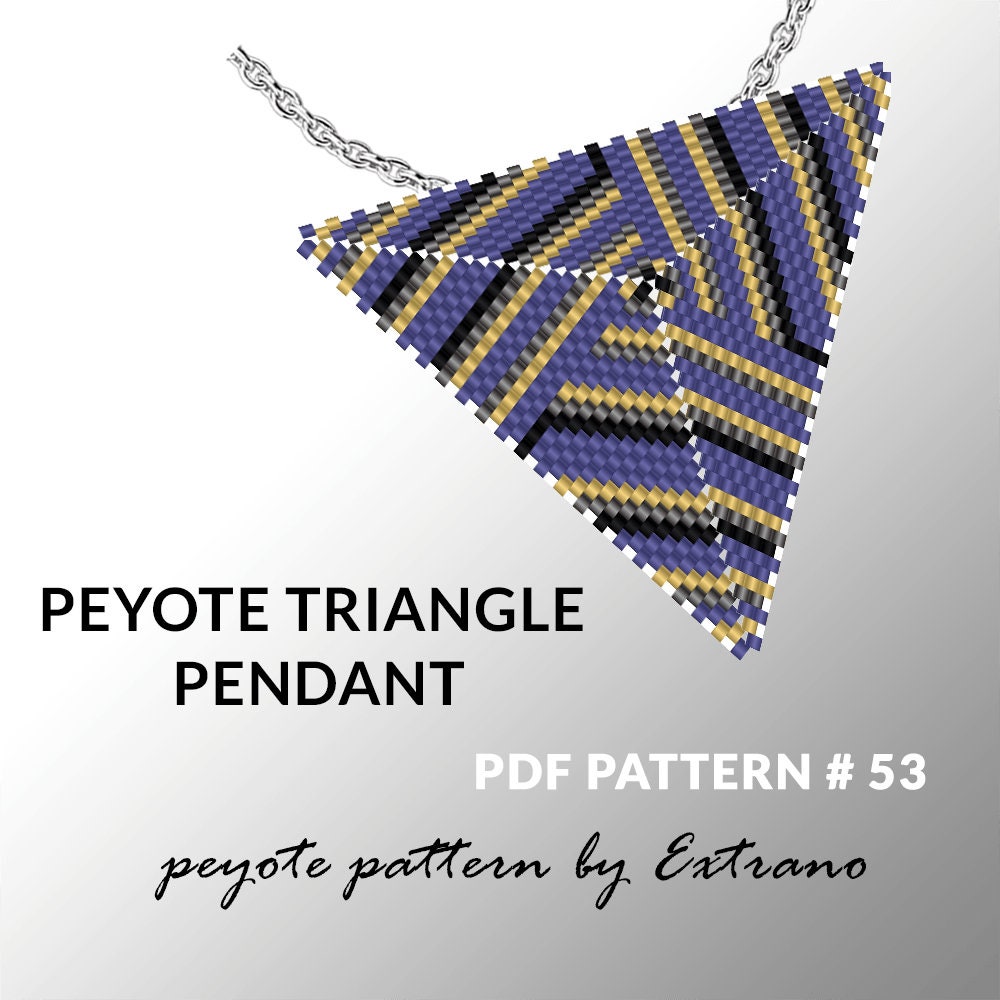 Peyote Triangle Pattern With Instruction, Peyote Triangle Instruction ...