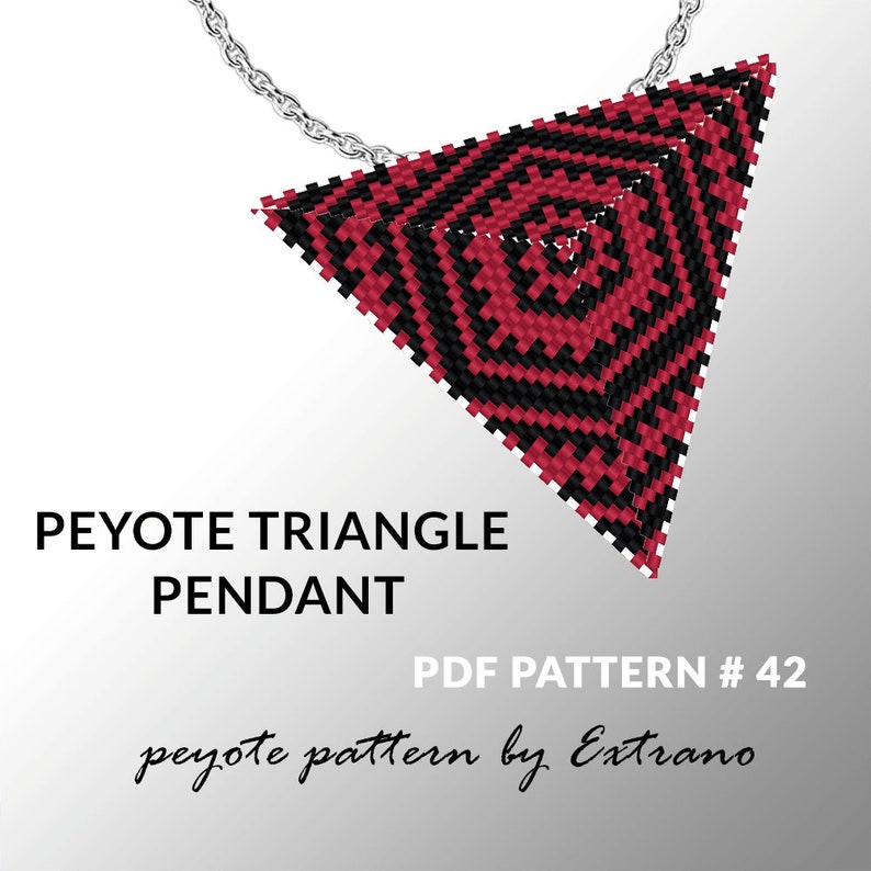 Peyote Triangle Pattern With Instruction Native Peyote - Etsy