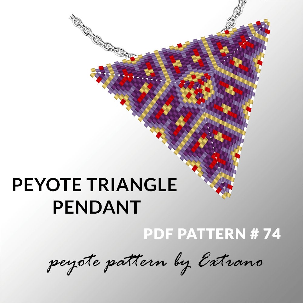 Peyote Triangle Pattern With Instruction, Peyote Triangle Instruction ...