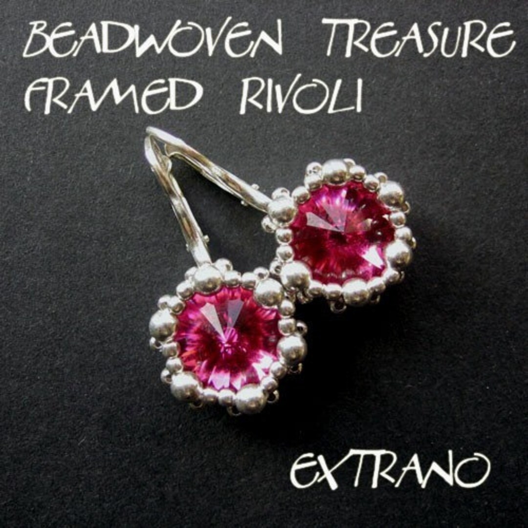 Rivoli Earrings Tutorial, Round Earrings Pattern, Rivoli Pattern ...