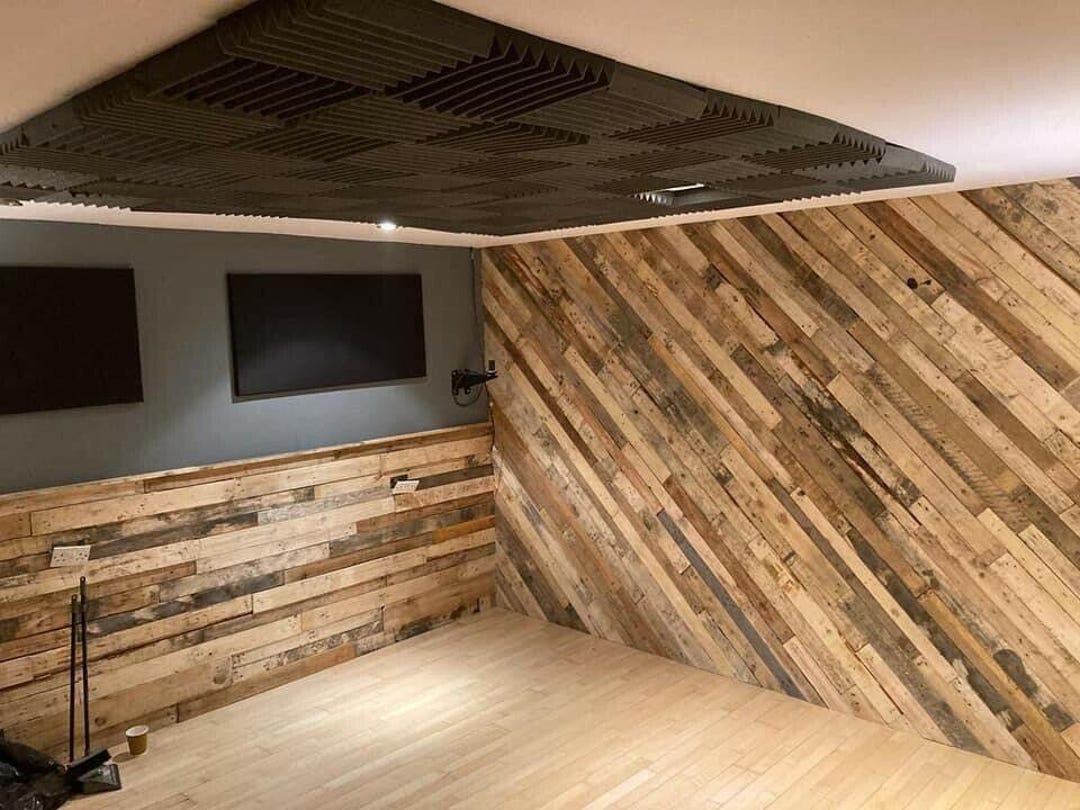 10 Sqm Reclaimed Pallet Wall Cladding - Kiln Dried Boards, Planks ...