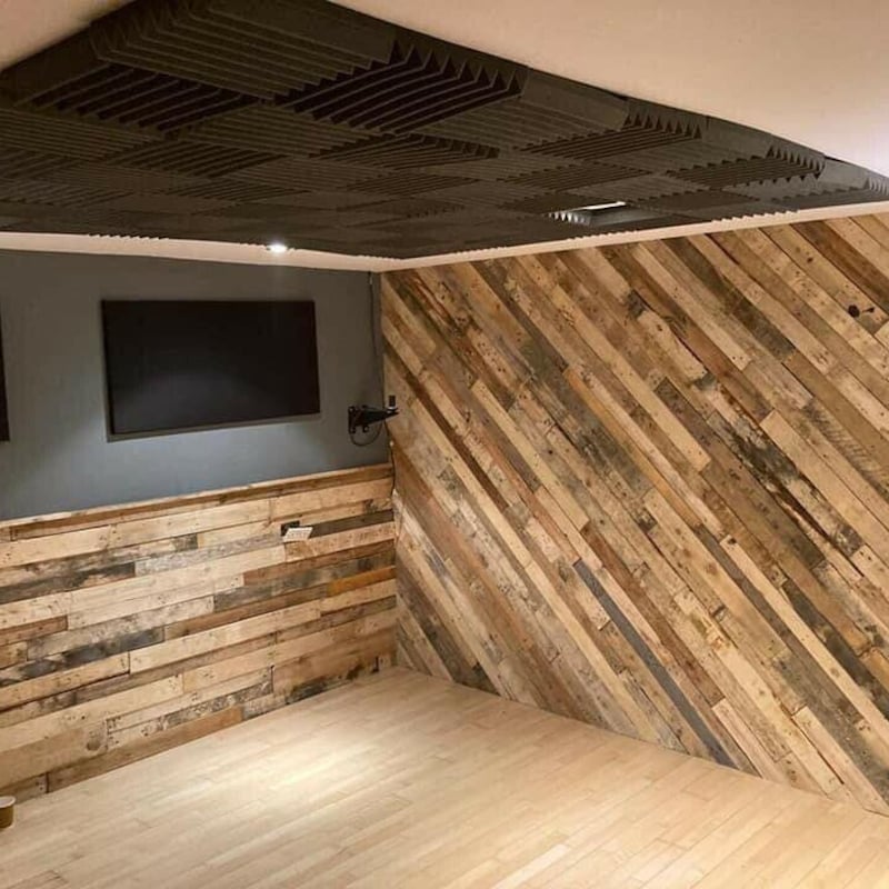 Wood Panels Living Room Wall - Etsy UK