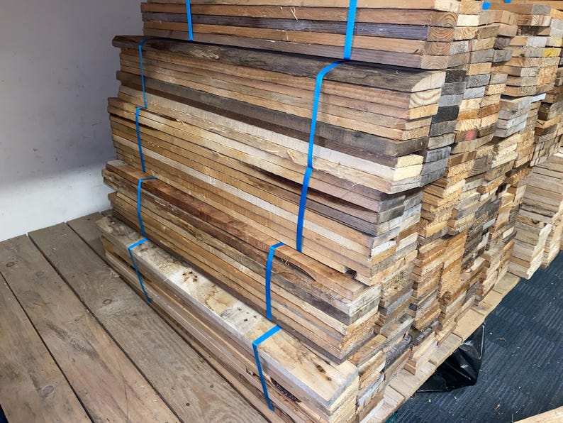 1-150 Sqm Reclaimed Pallet Wall Cladding - Kiln Dried Boards, Planks ...