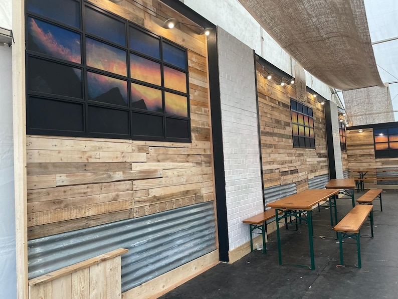 1 Sqm Reclaimed Pallet Wall Cladding - Kiln Dried Boards, Planks, Slats ...