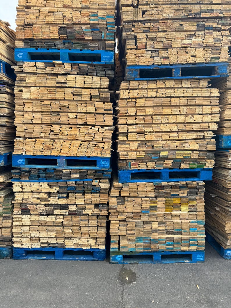 1-150 Sqm Reclaimed Pallet Wall Cladding - Kiln Dried Boards, Planks ...