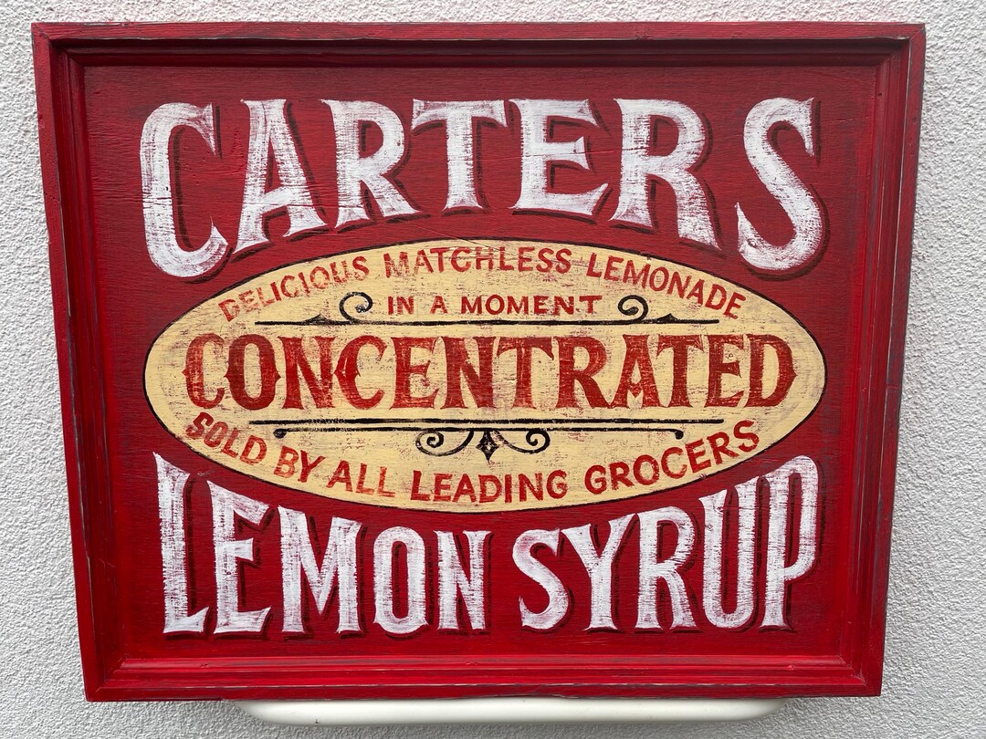 Antique Wooden Advertising Sign Reproduction - Etsy
