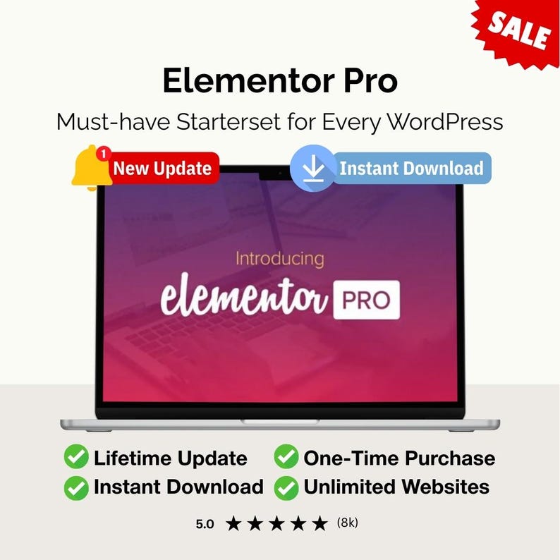 Elementor Pro Wordpress Plugin - Etsy