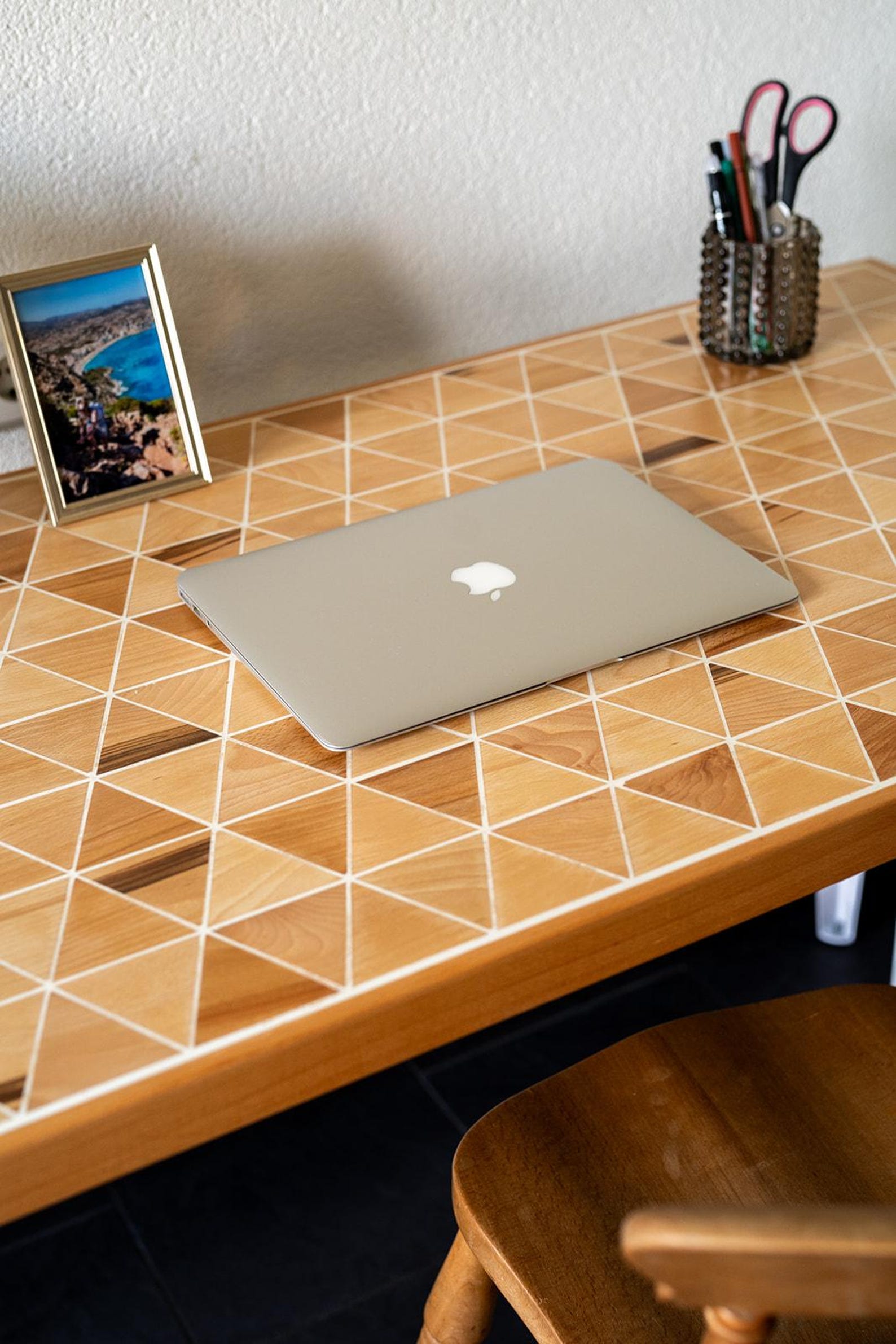 Triangular Pattern Grid Table Top - Etsy