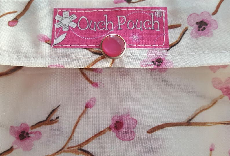 Pink Cherry Blossoms Personalized Clear Front Pouch XL 7x9 - Etsy