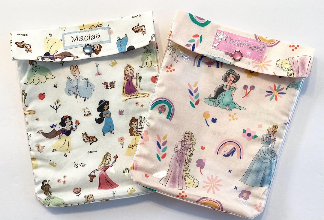 Disney Princess Fabric (1) 6x8 Ouch Pouch Clear Travel Organizer Bag ...