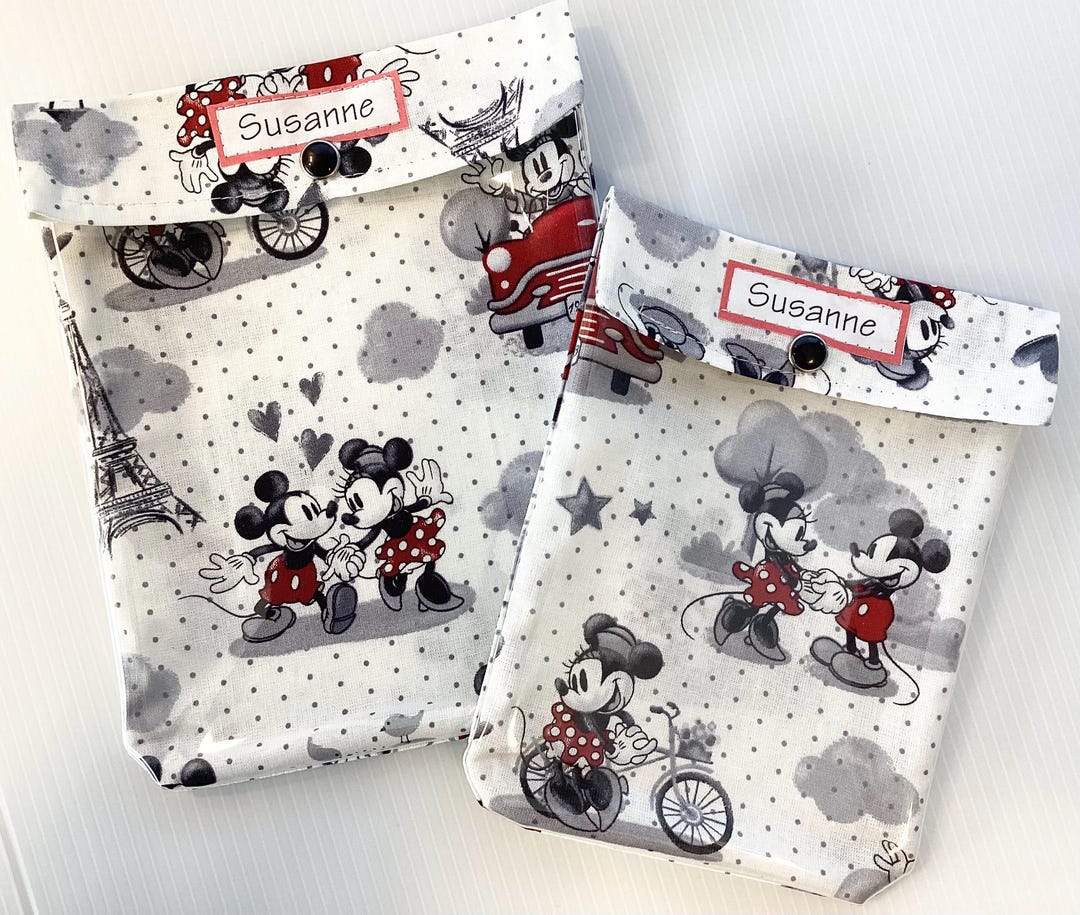 Mickey & Minnie Disney Paris Pouch 2 Pack 6x8 / 5x7 Clear First Aid ...