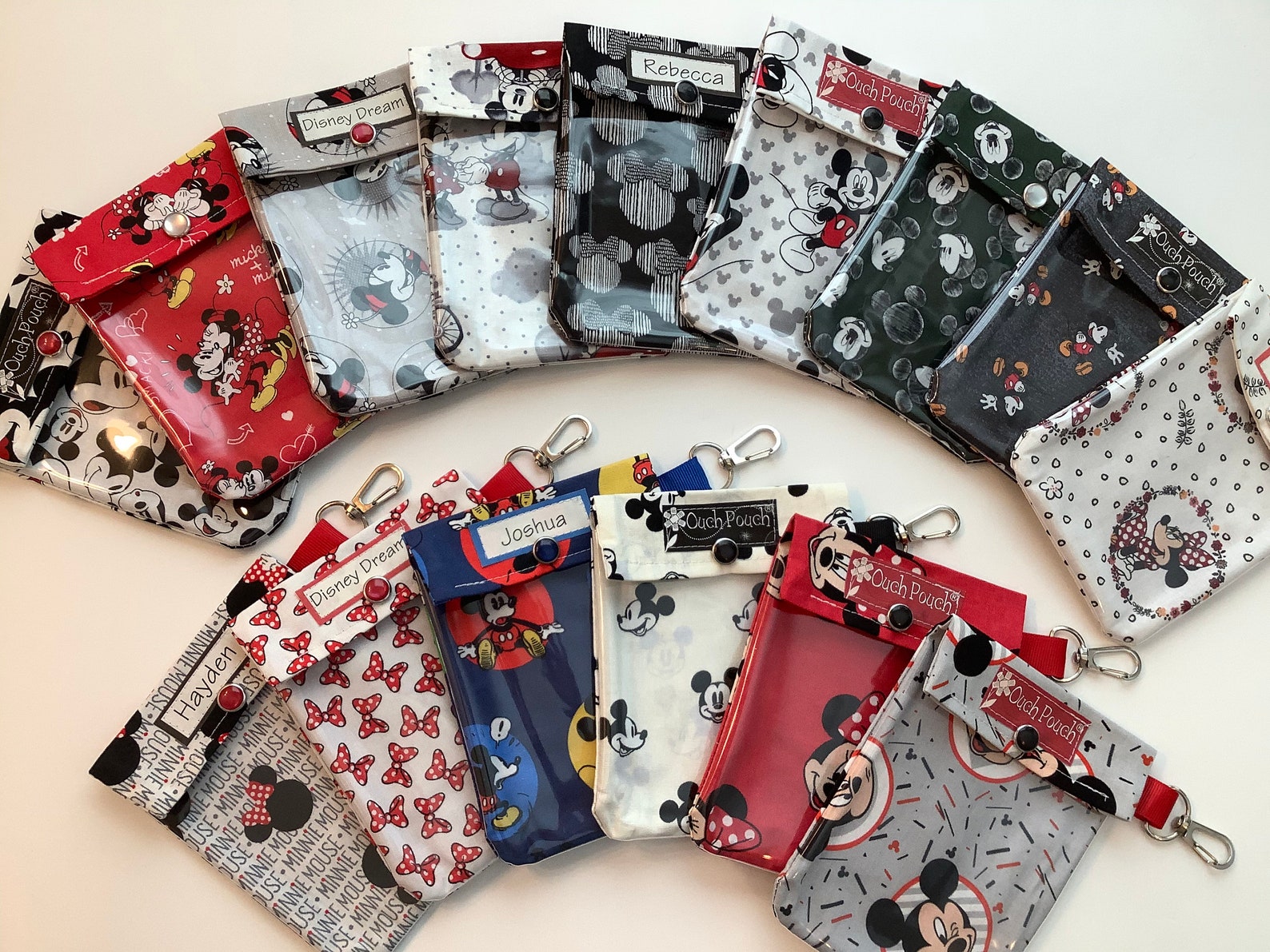Mickey Minnie Mouse Disney Wish / Dream 6 Pack 4x5 Clear Front Clip ...