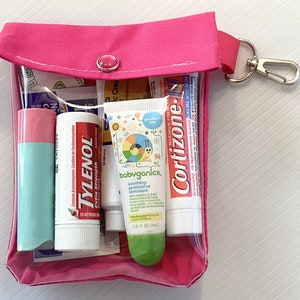 Clear Front Clip Pouch Personalized (5+ Bulk) 4x5 Snap Bag Inhaler ...