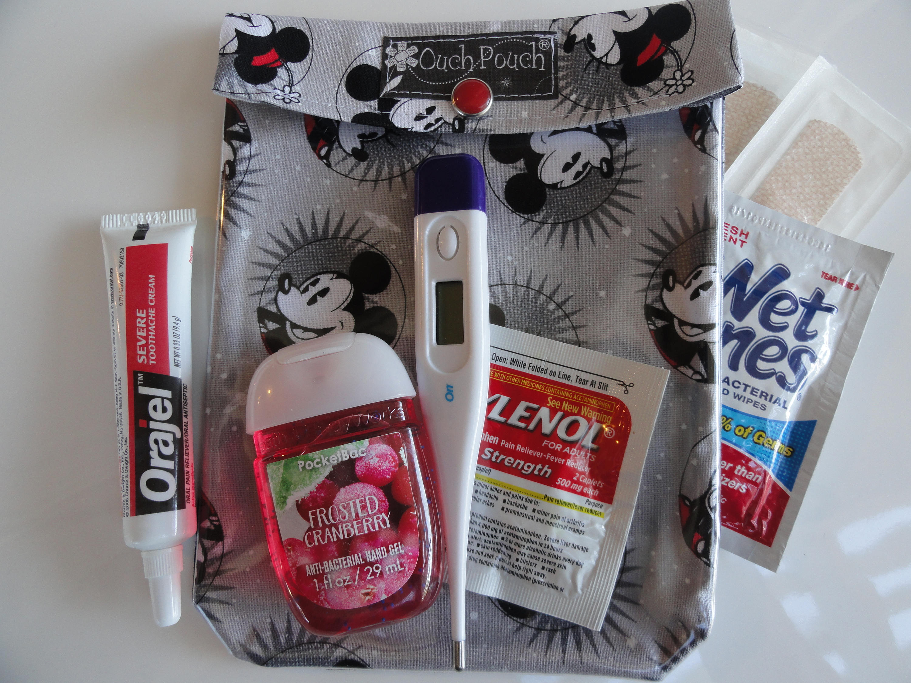 Mickey / Minnie Mouse (1) Ouch Pouch Clear Travel Organizer Bag First ...